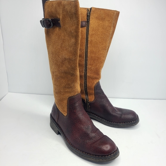 Born | Shoes | Born Beret Tall Suede Leather Tall Riding Boots Size 8 ...
